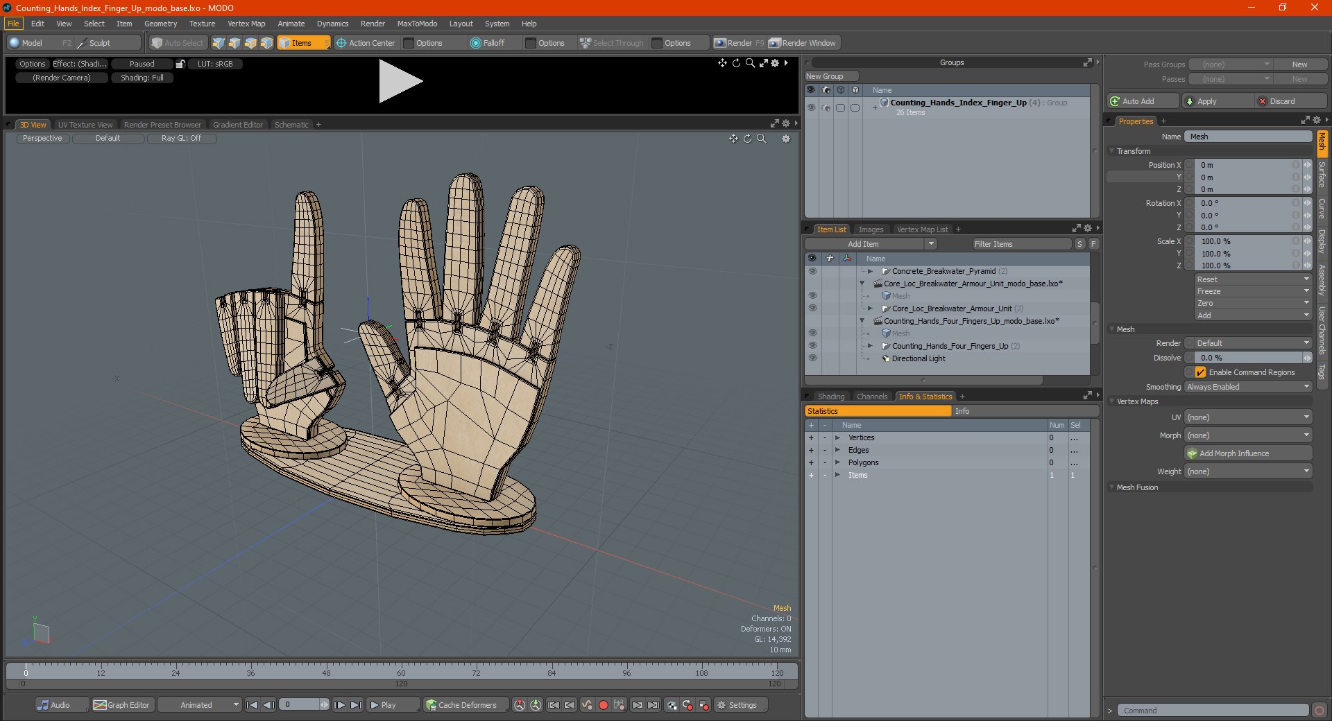 3D Counting Hands Index Finger Up Model - TurboSquid 1818395