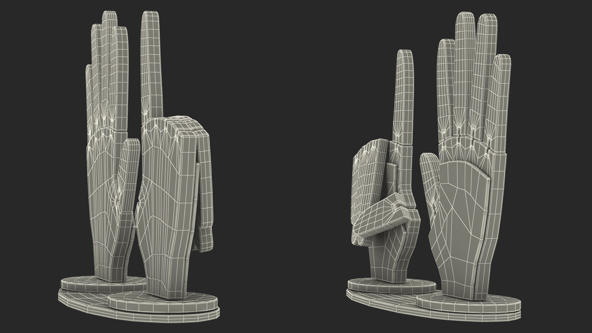 3D Counting Hands Index Finger Up Model - TurboSquid 1818395