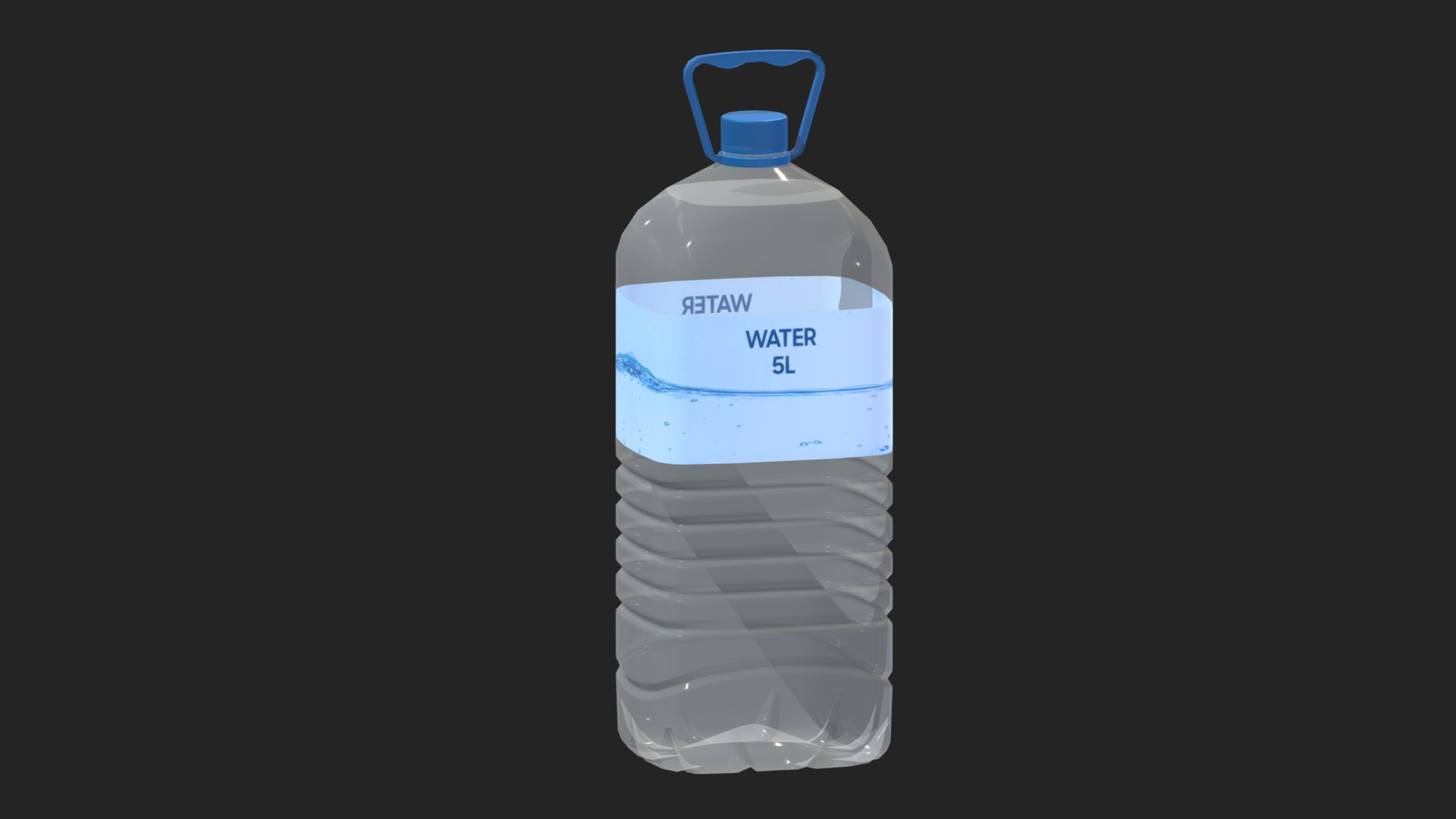 3D Water Bottle 5L Low Poly Model - TurboSquid 2279367