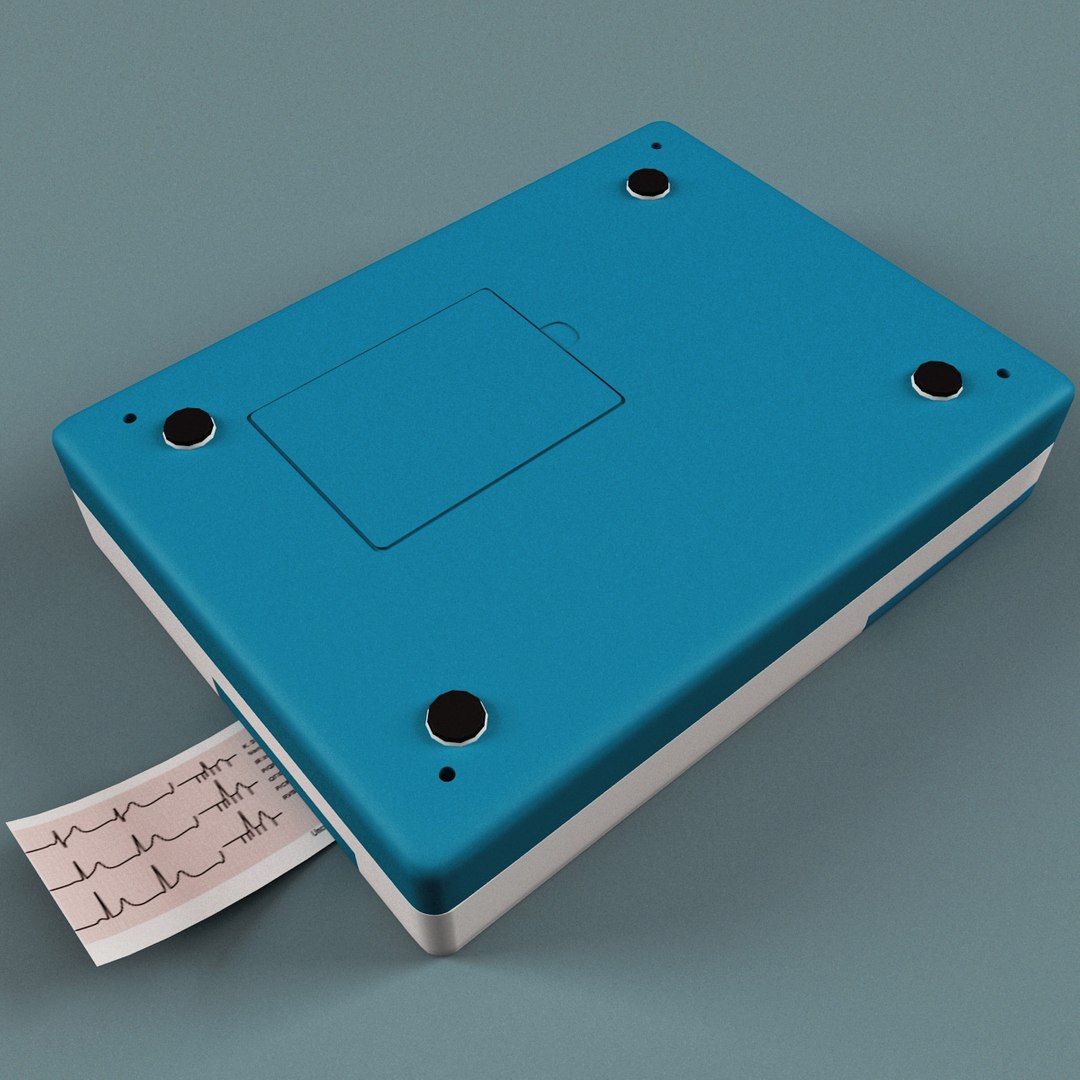 3d Model Ecg Machine Electrocardiograph Carewell