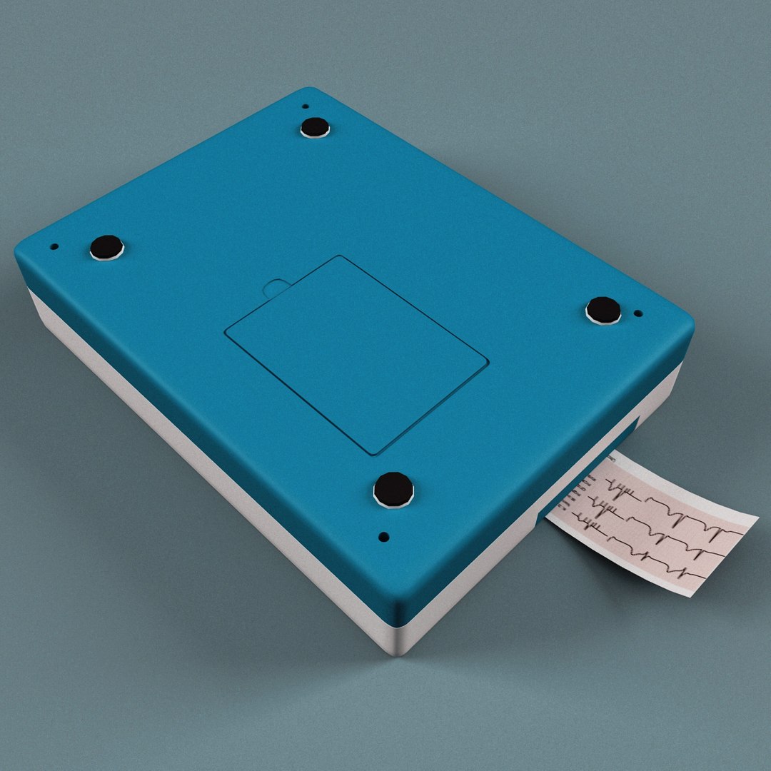 3d Model Ecg Machine Electrocardiograph Carewell