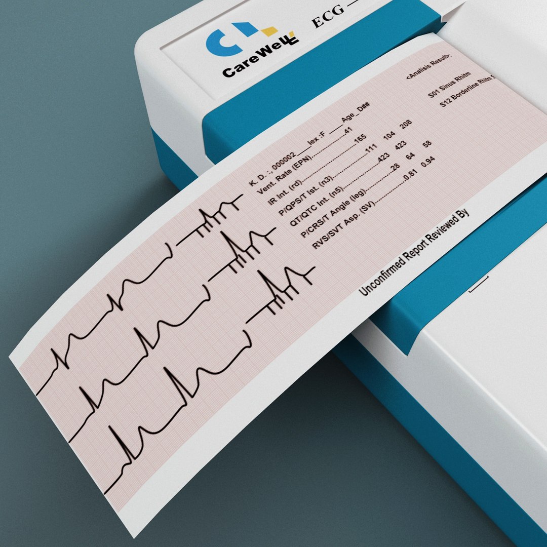 3d Model Ecg Machine Electrocardiograph Carewell