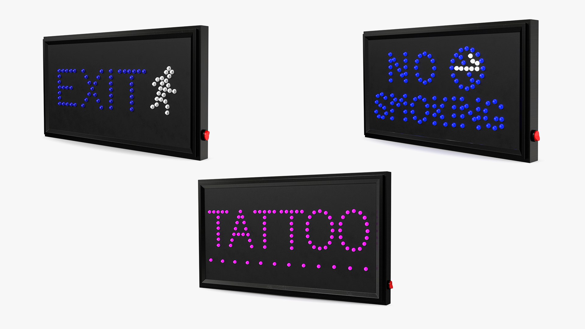 Light Sign Boards Collection 4 3D model - TurboSquid 2118806