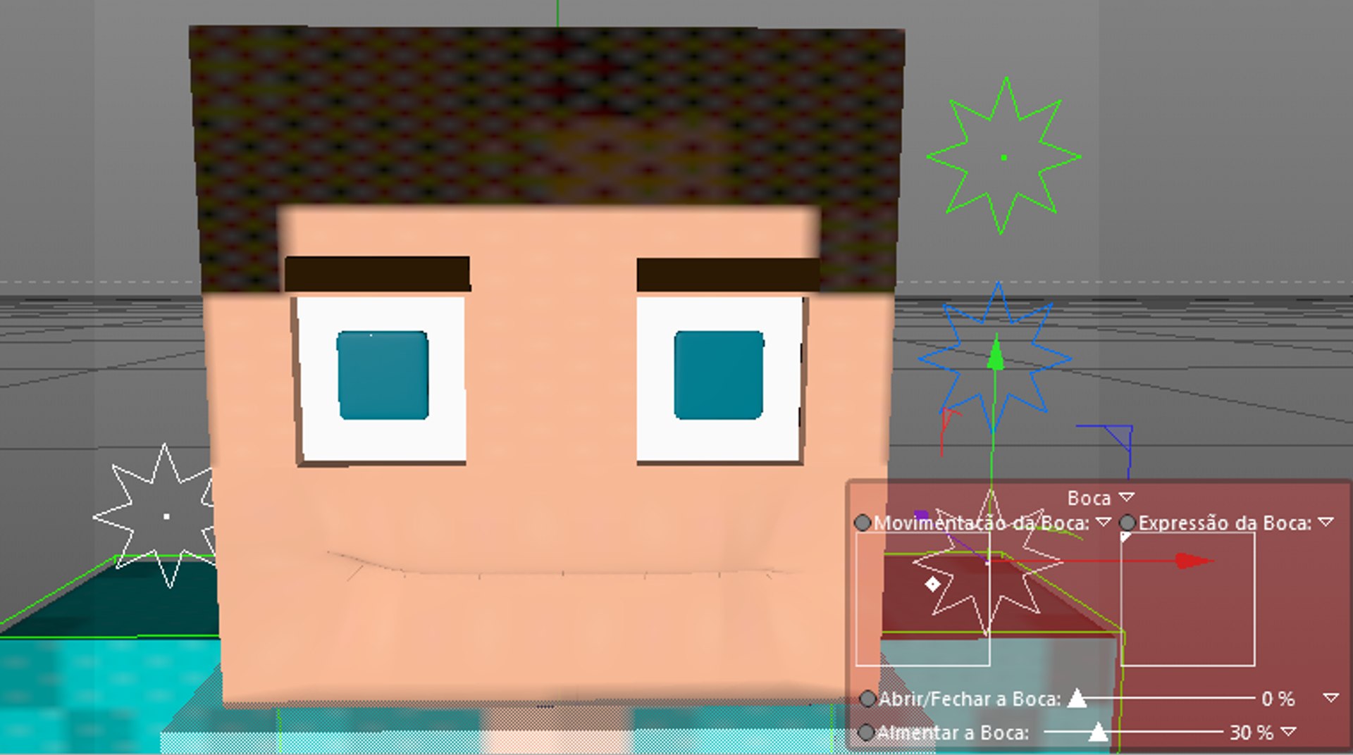 3d C4d Rig Steve Minecraft