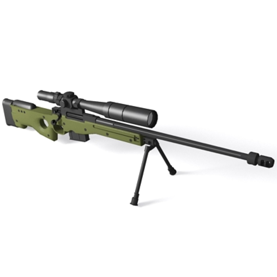 Accuracy International Rifle 3d Model