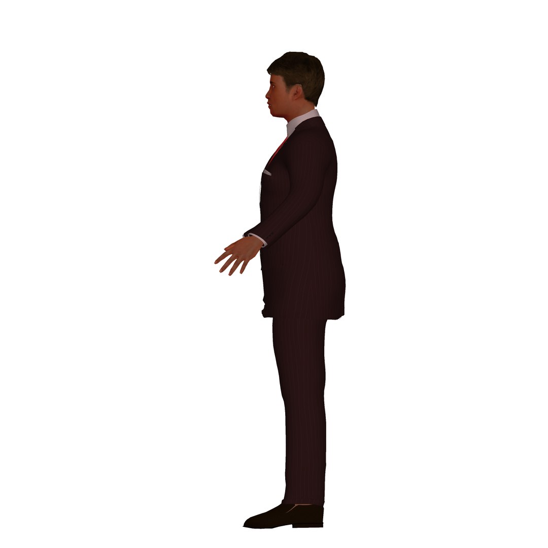 3D Low-poly Hispanic Male Red Model - TurboSquid 1659210