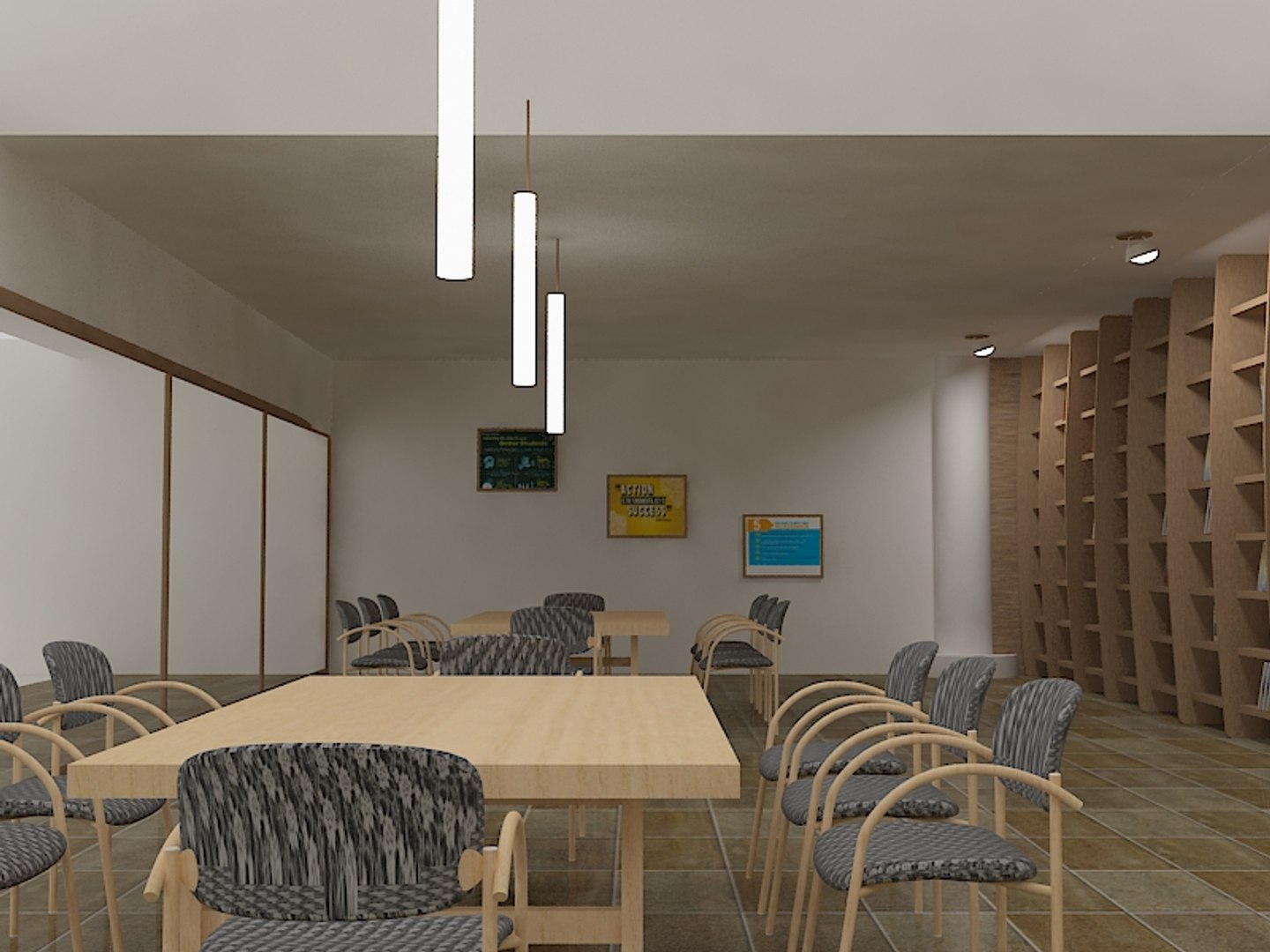 Library Realistic 3ds