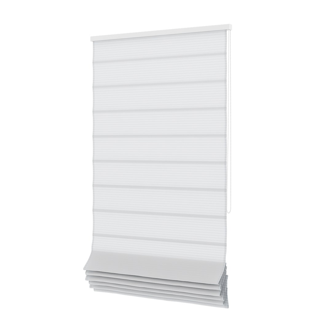 White Roman Window Blinds 3d Model