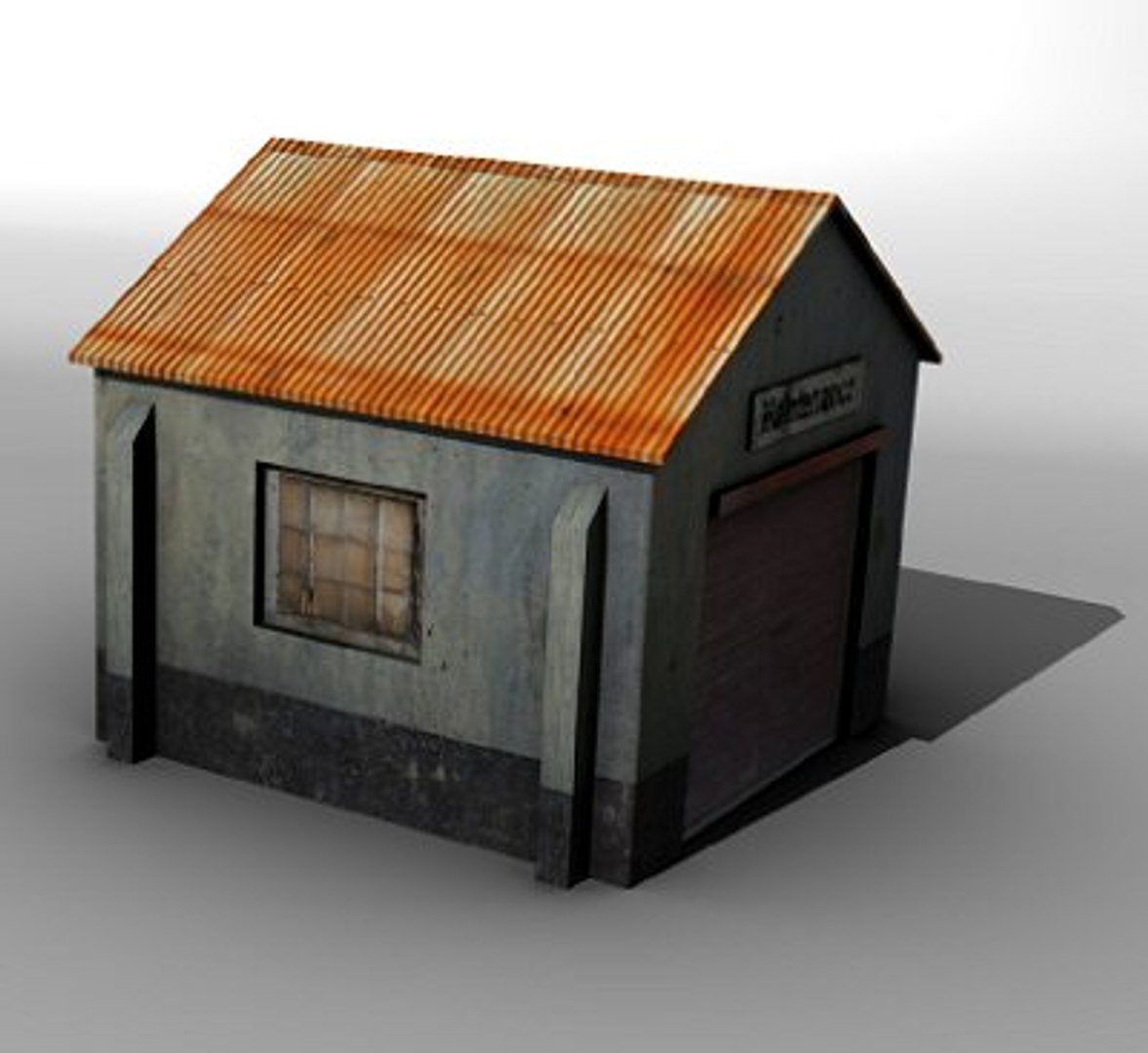 3d airfield maintenance building model