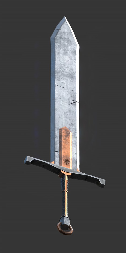 Iron Sword 3d Obj