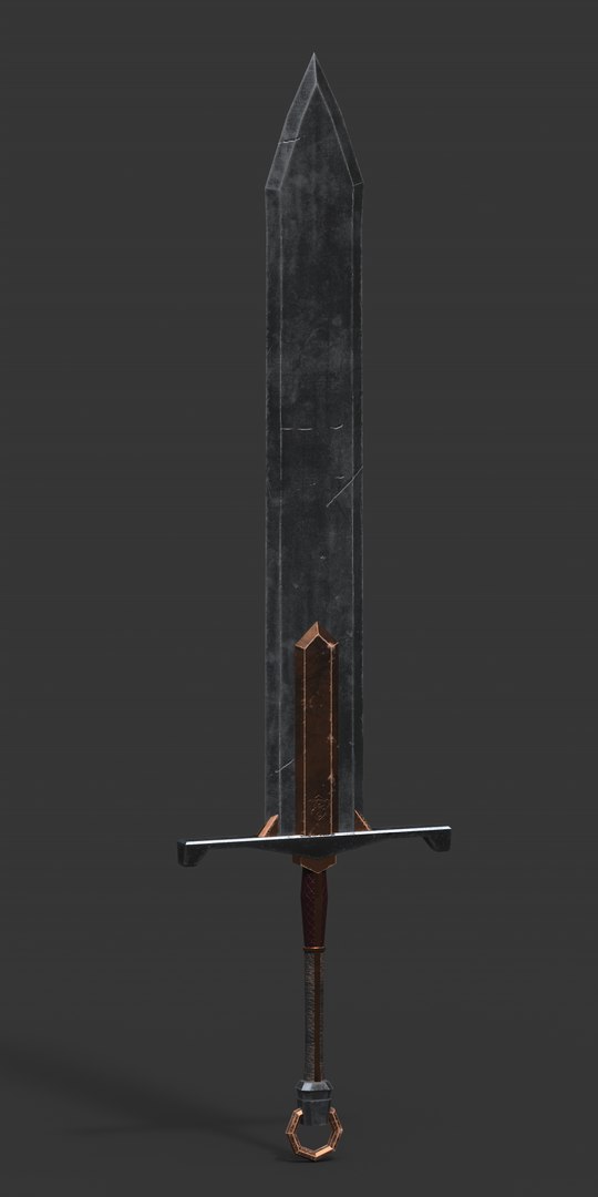 Iron Sword 3d Obj