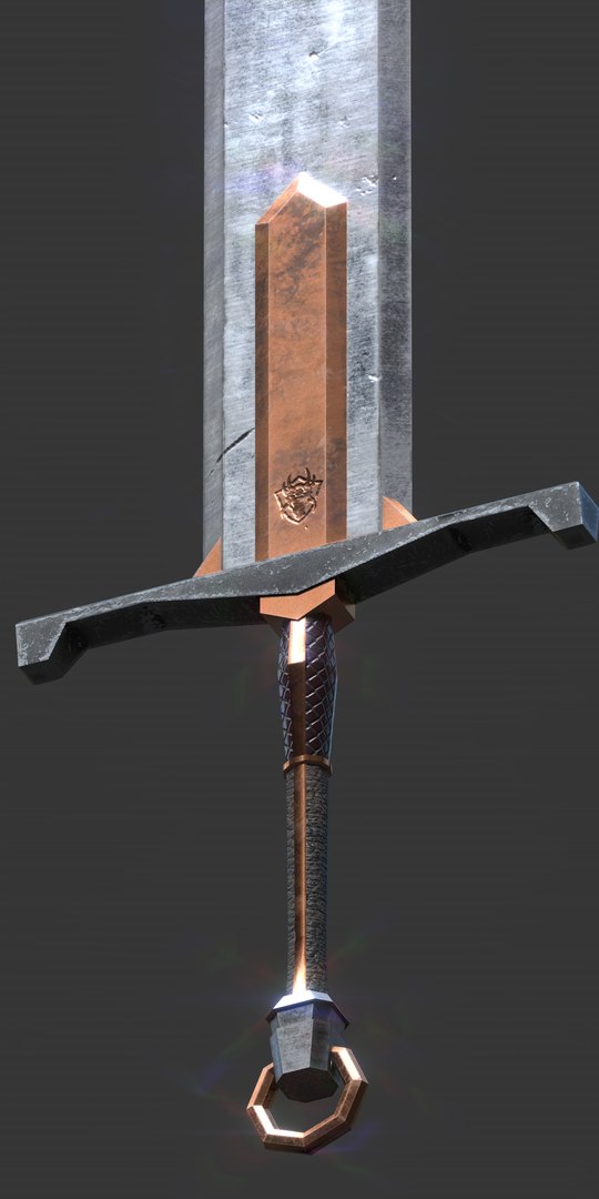 Iron Sword 3d Obj
