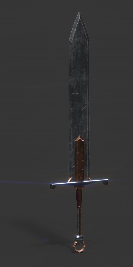 Iron Sword 3d Obj