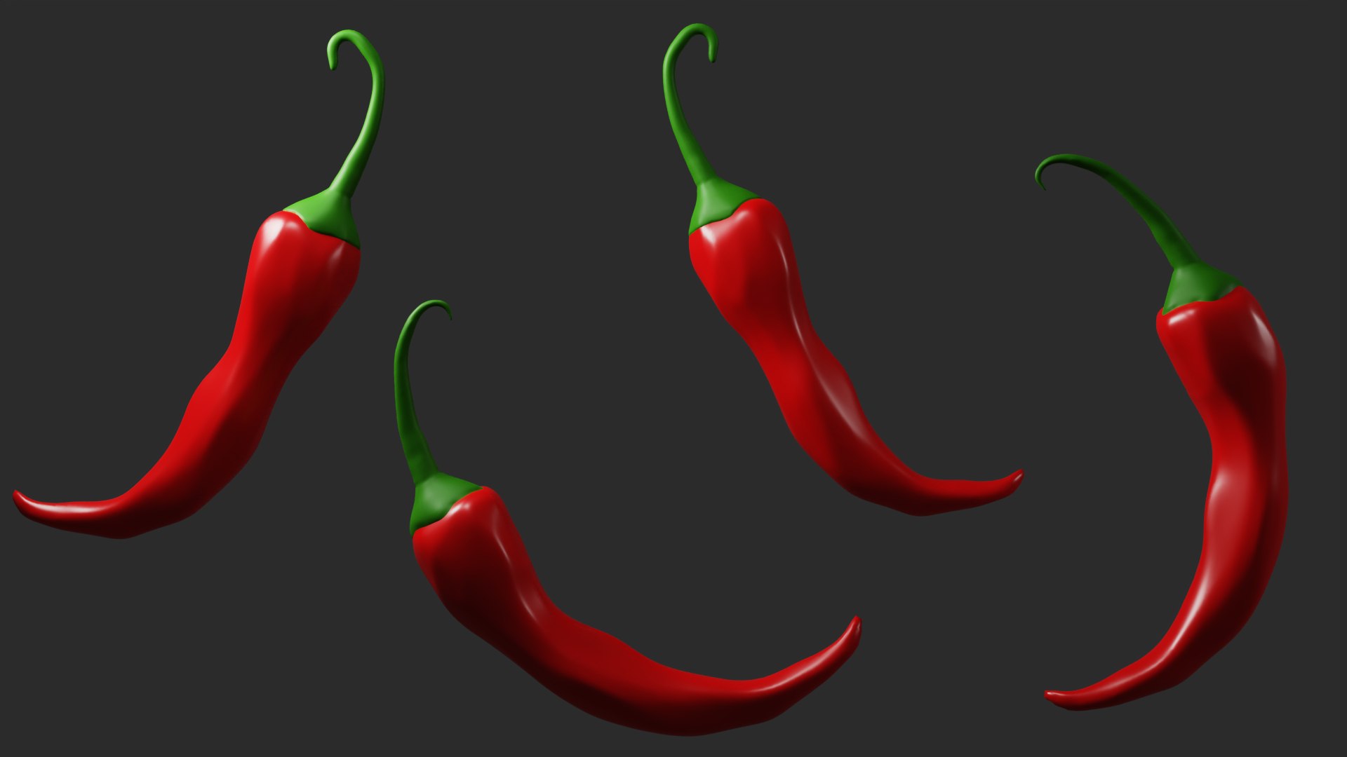 3D Chili - TurboSquid 1907731