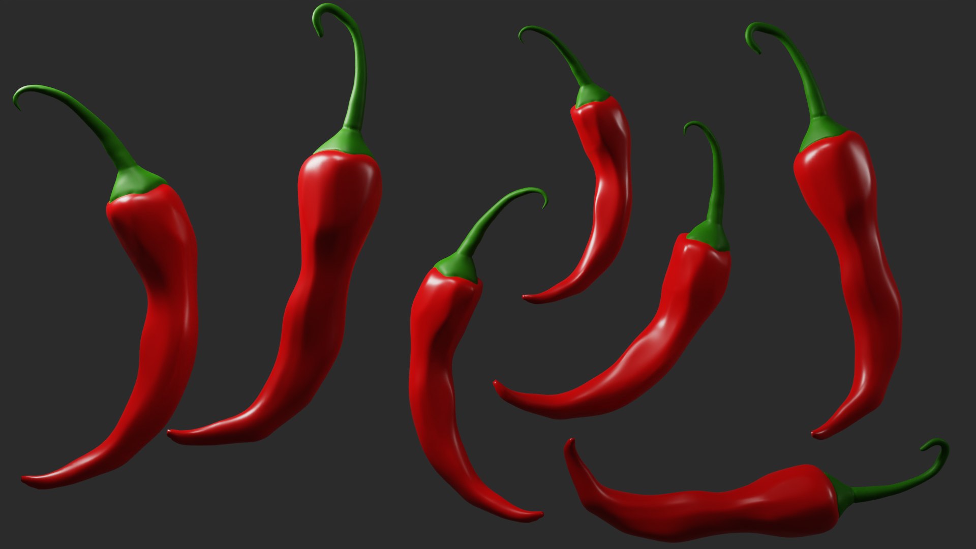 3D Chili - TurboSquid 1907731
