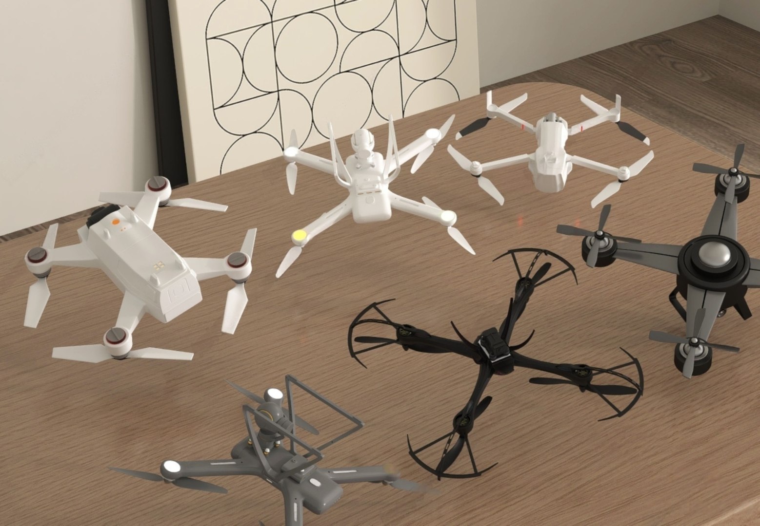3D Quadcopter Drones Collection Aircraft Drone - TurboSquid 2397539