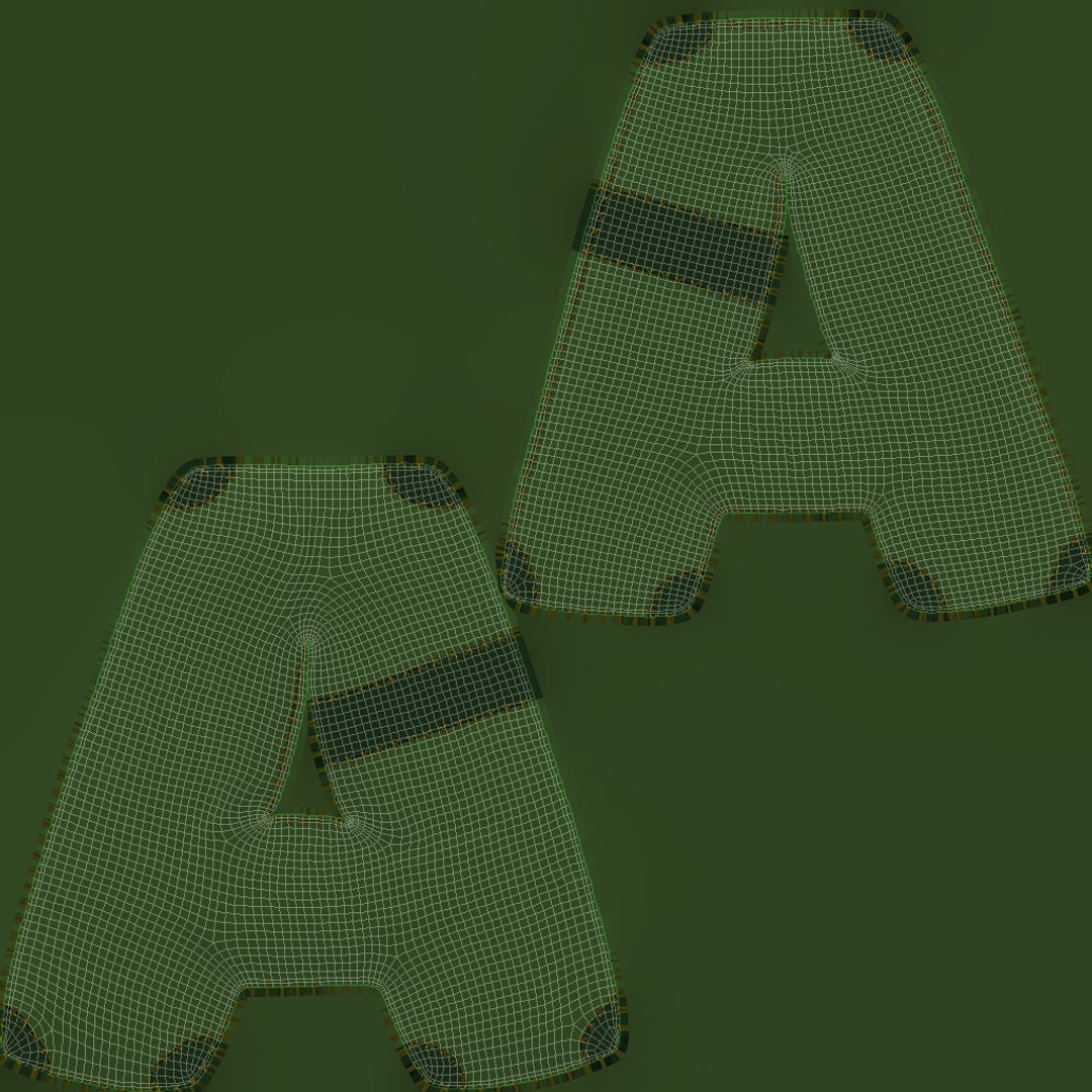 3D Model Leather Letter V2(1) - TurboSquid 1862260