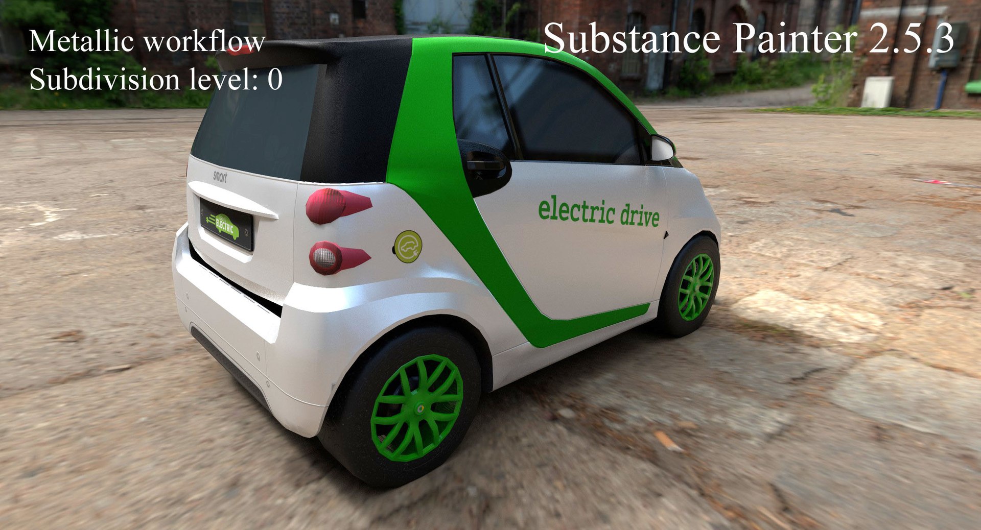 3D model smart fortwo electric drive - TurboSquid 1208278