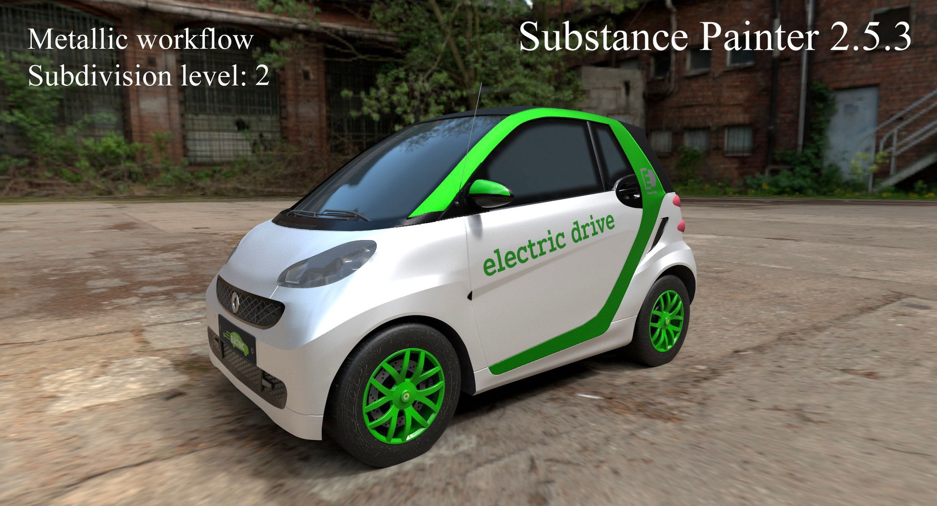 3D model smart fortwo electric drive - TurboSquid 1208278