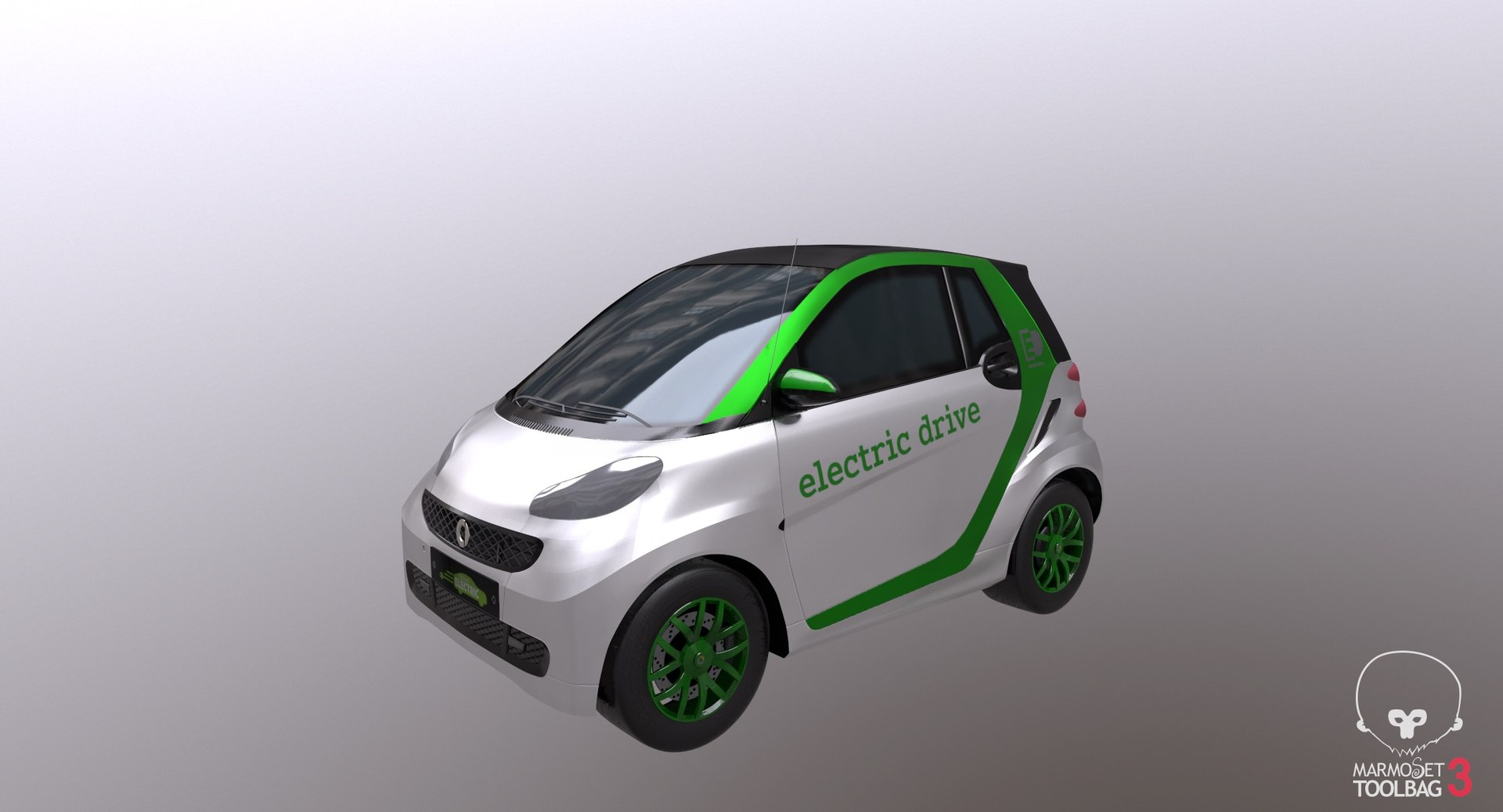 3D model smart fortwo electric drive - TurboSquid 1208278