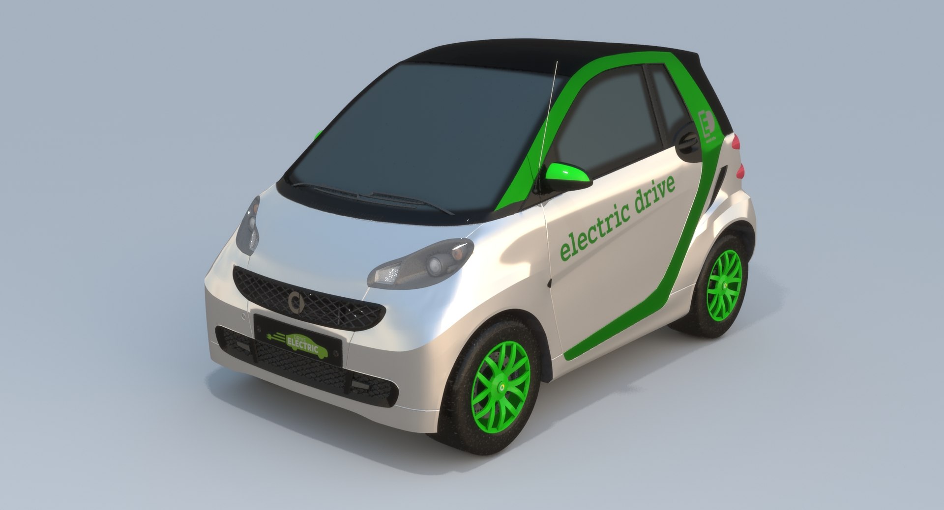 3D model smart fortwo electric drive - TurboSquid 1208278
