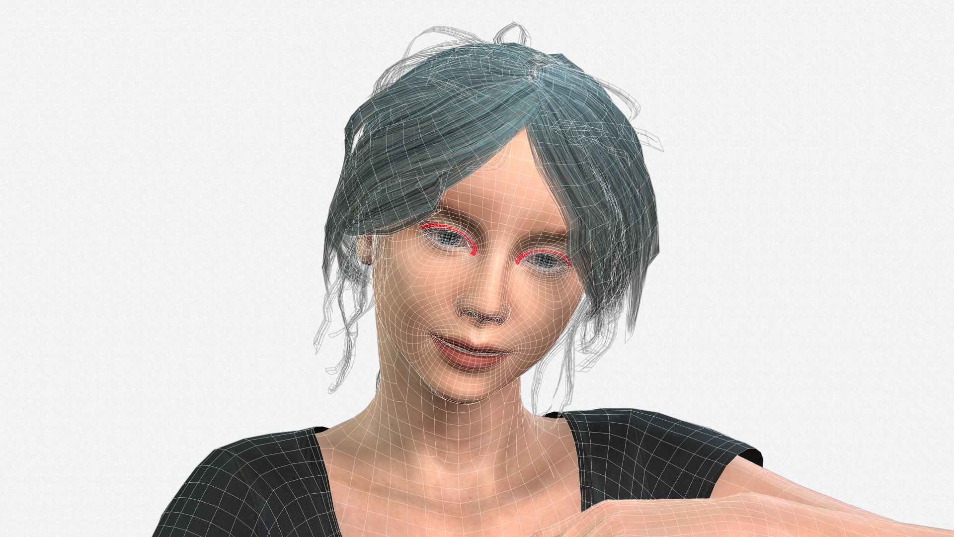 3D Stylish Young Woman 3D Model G0ame Ready Rigged PBR Textured Model ...