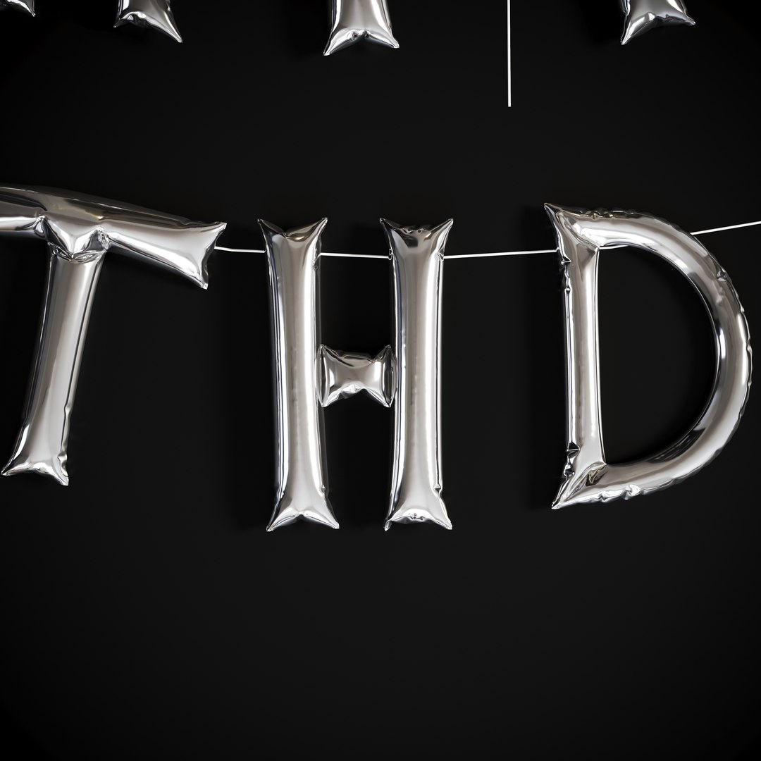 3D Balloons Happy Birthday Model - TurboSquid 2014909