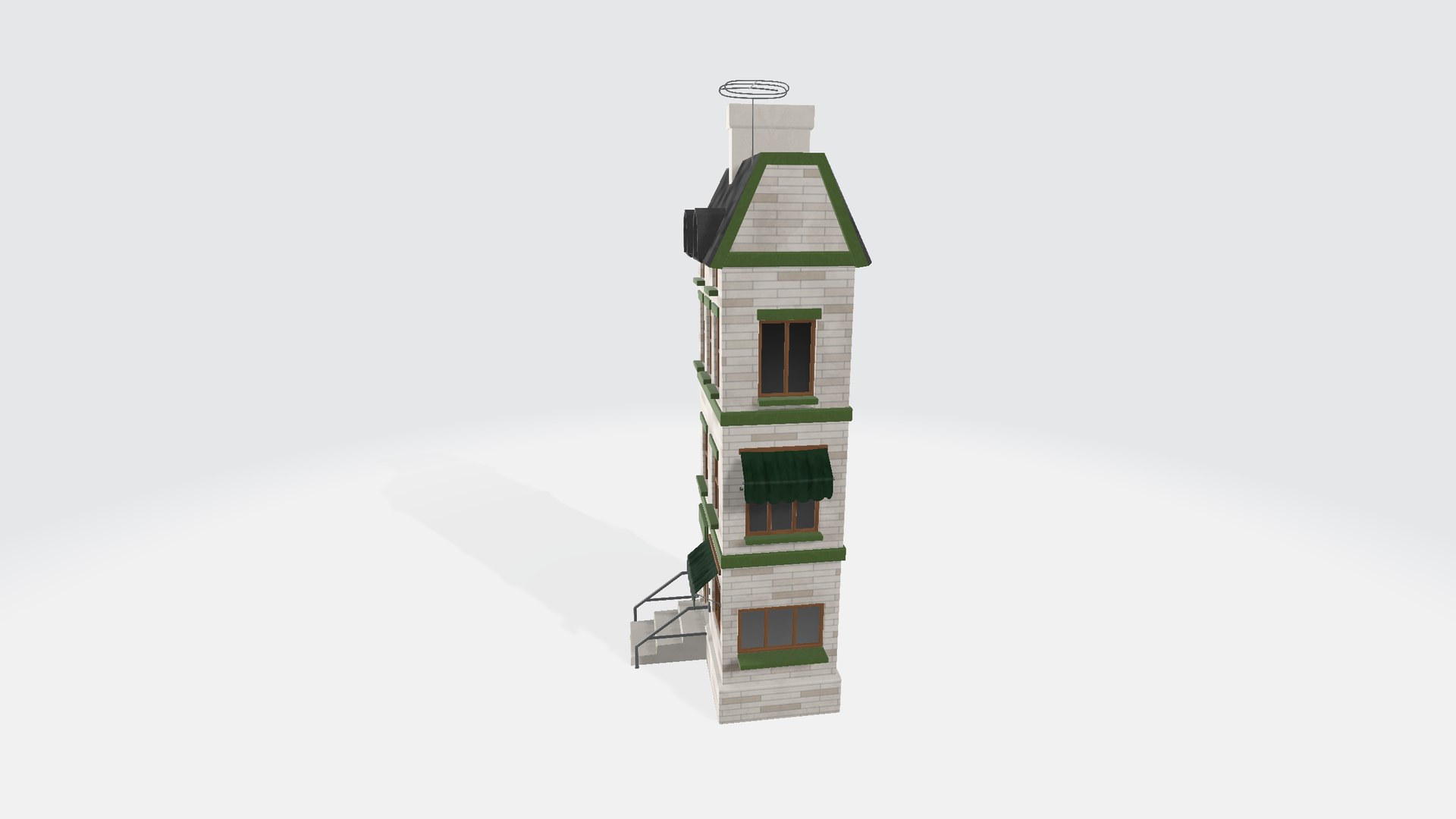 Small City Building 3D Model - TurboSquid 2397064