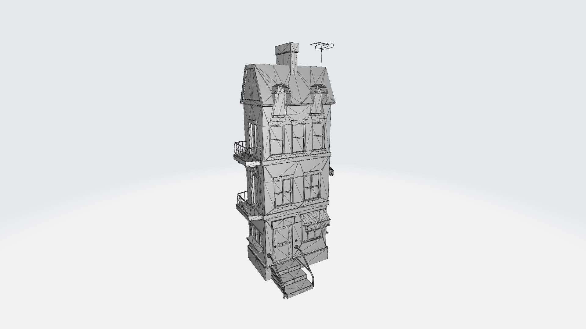 Small City Building 3D Model - TurboSquid 2397064