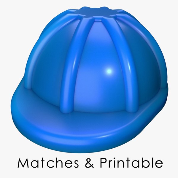 Lego brick helmet 3D model - TurboSquid 1642721