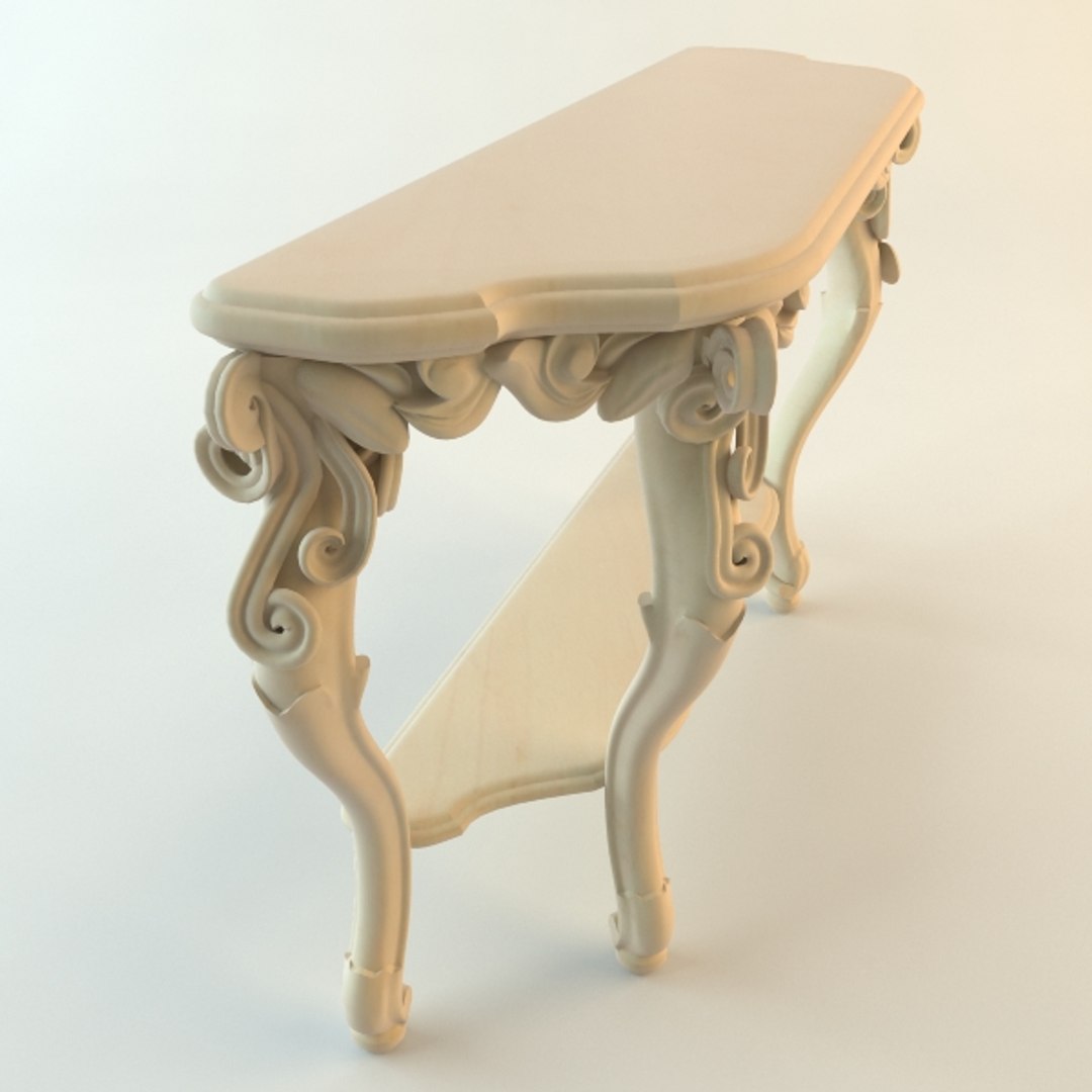 table console classical 3d max