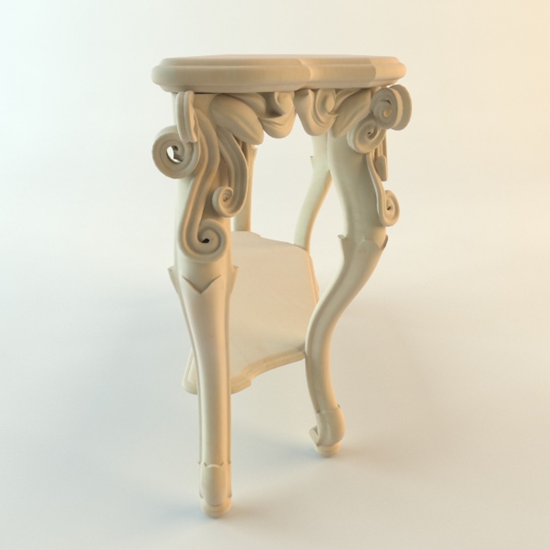 table console classical 3d max