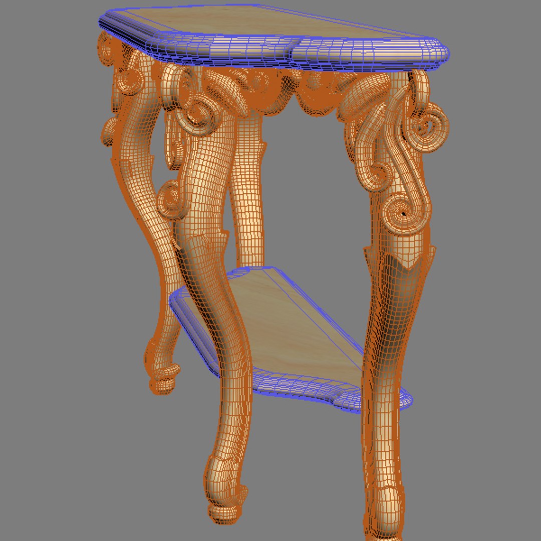 table console classical 3d max