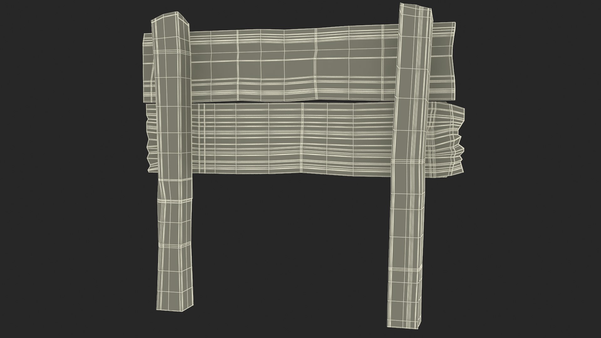 3D model Aged Rustic Wooden Signpost - TurboSquid 2111756