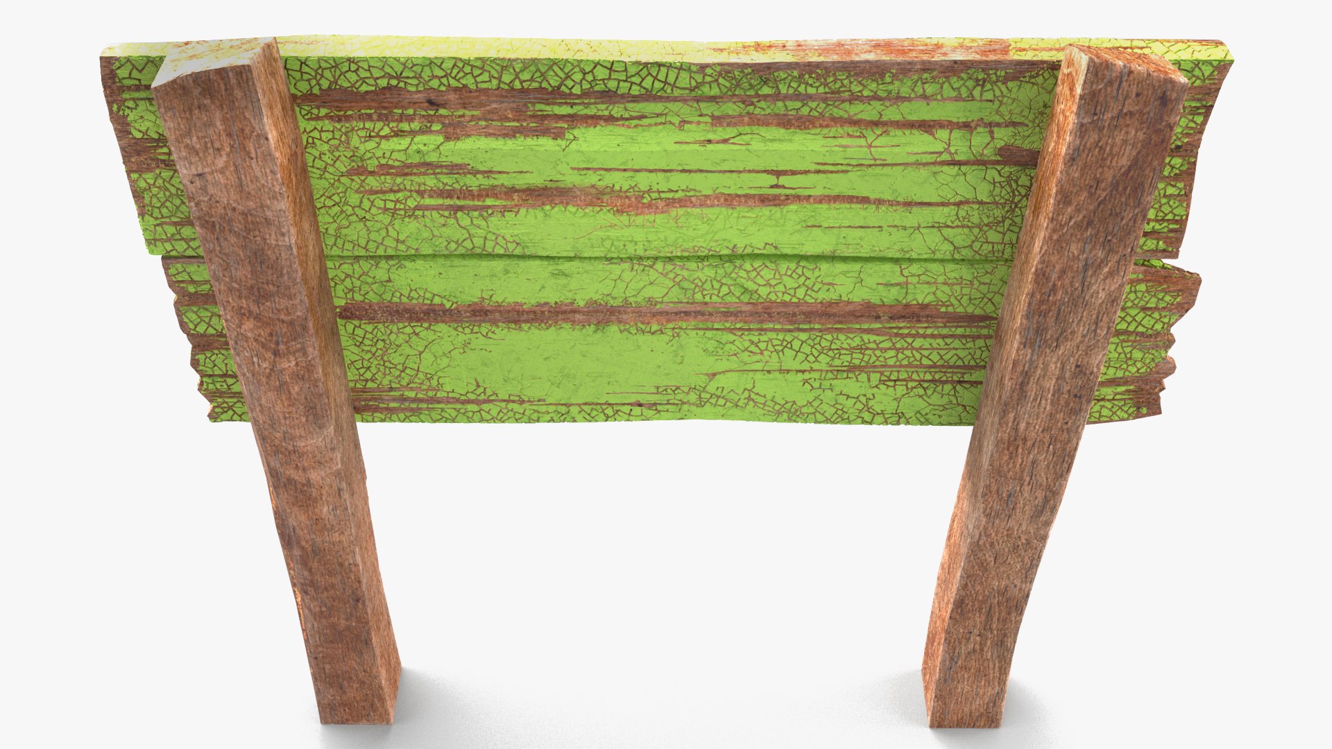 3D model Aged Rustic Wooden Signpost - TurboSquid 2111756