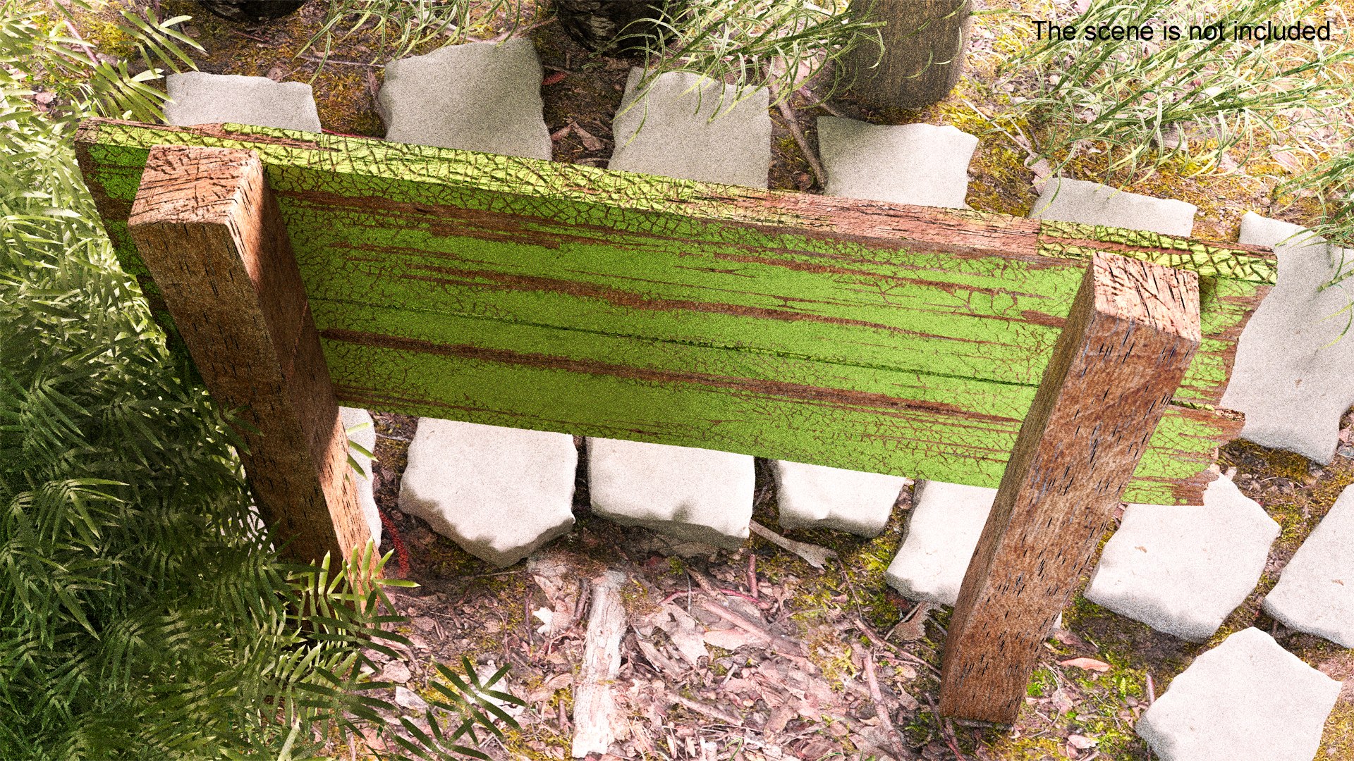 3D model Aged Rustic Wooden Signpost - TurboSquid 2111756