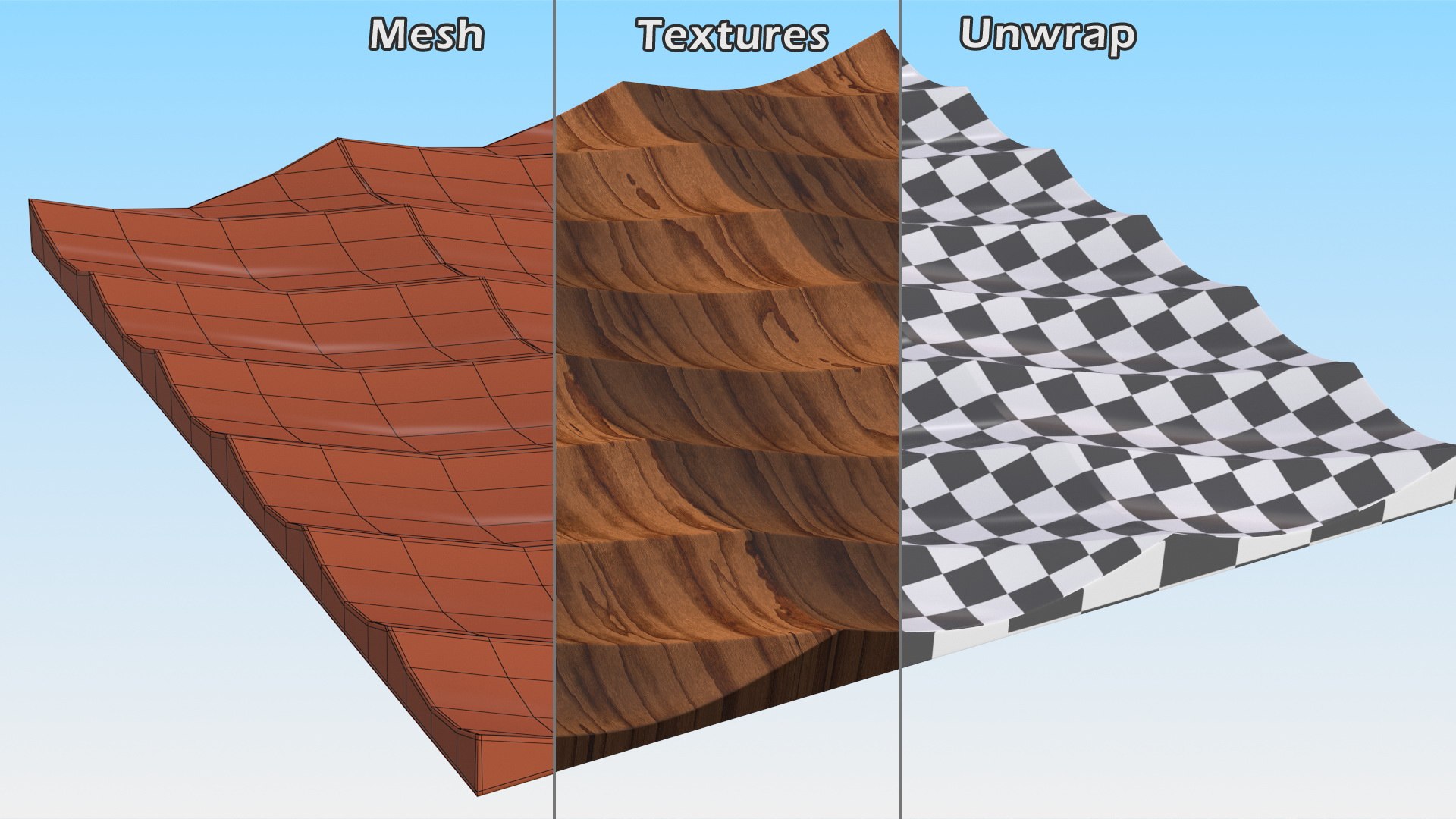 3D Wall Panel Half Pipe Wood 3D Model - TurboSquid 1907962