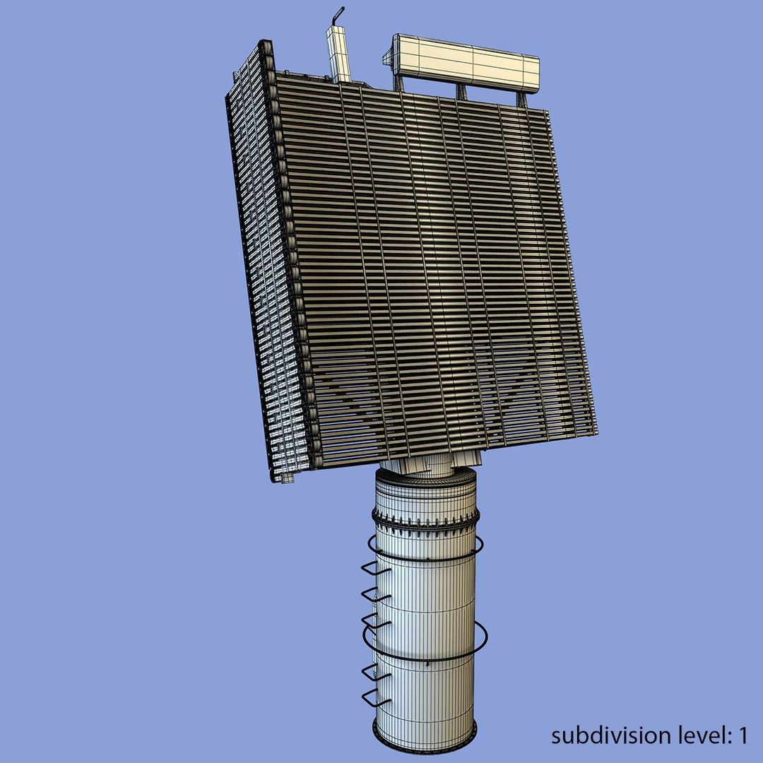 3d Model Sps-48 Radar Parts