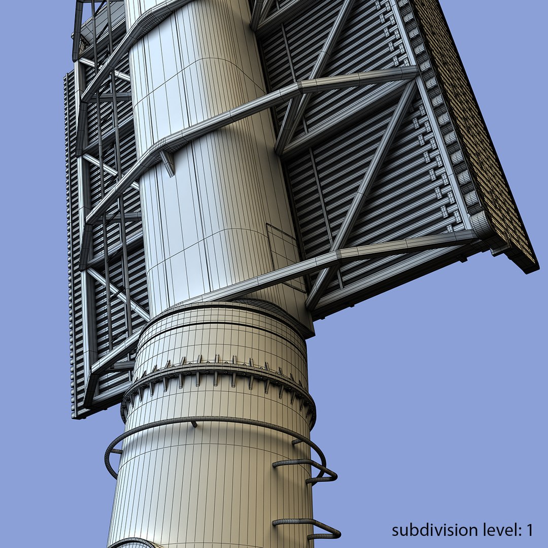 3d Model Sps-48 Radar Parts