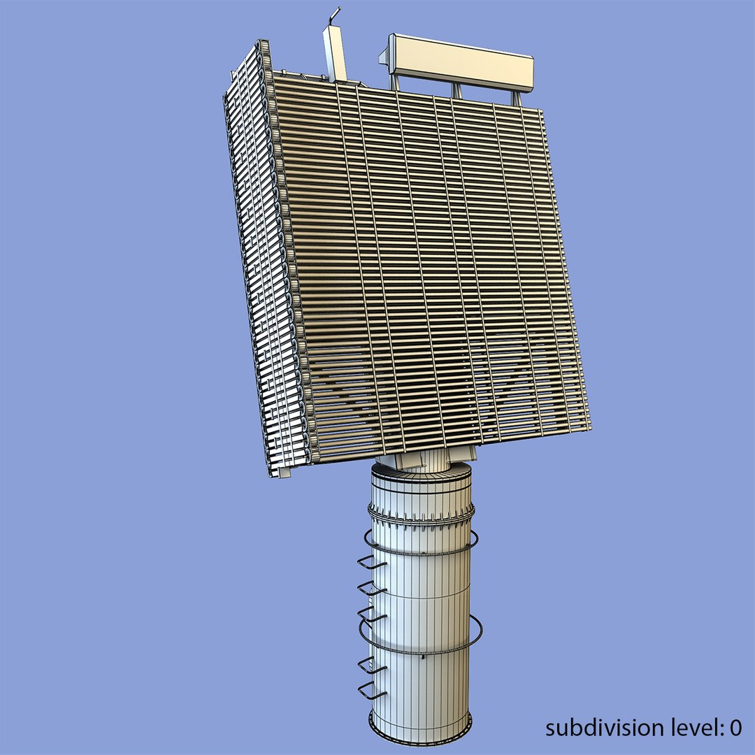 3d Model Sps-48 Radar Parts