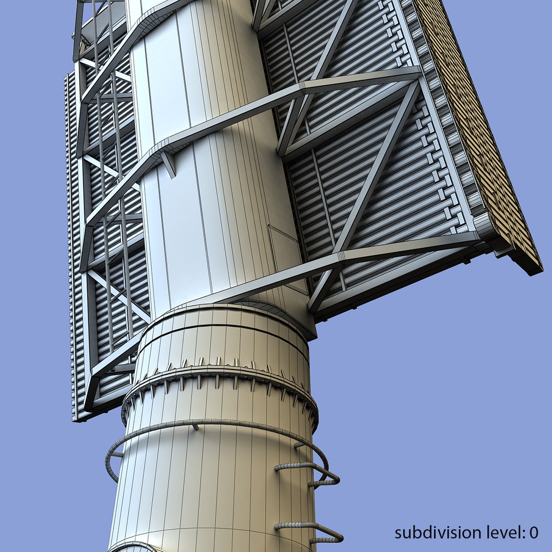3d Model Sps-48 Radar Parts