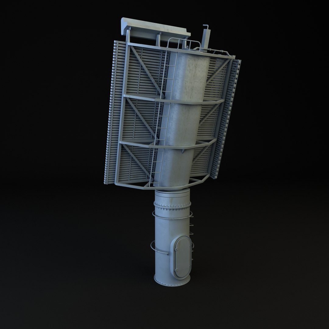 3d Model Sps-48 Radar Parts