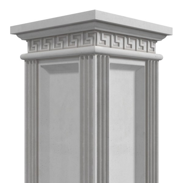3d column base greco roman