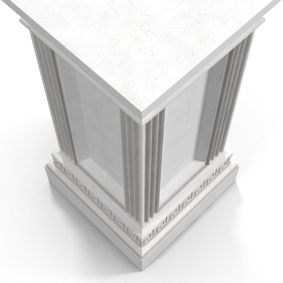 3d Column Base Greco Roman
