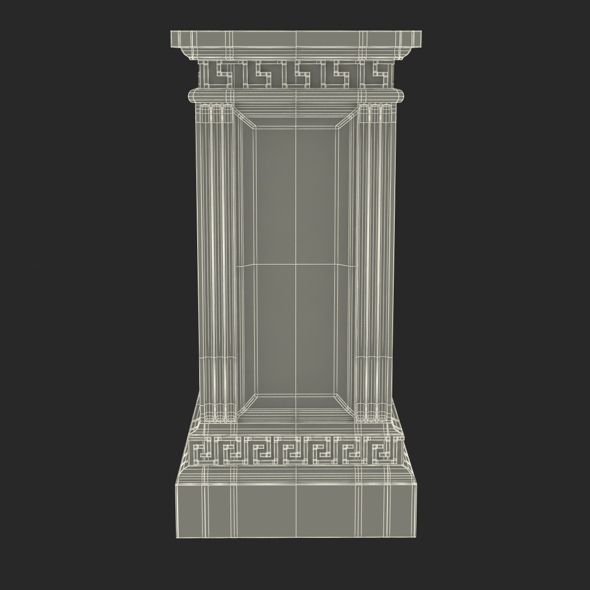 3d column base greco roman