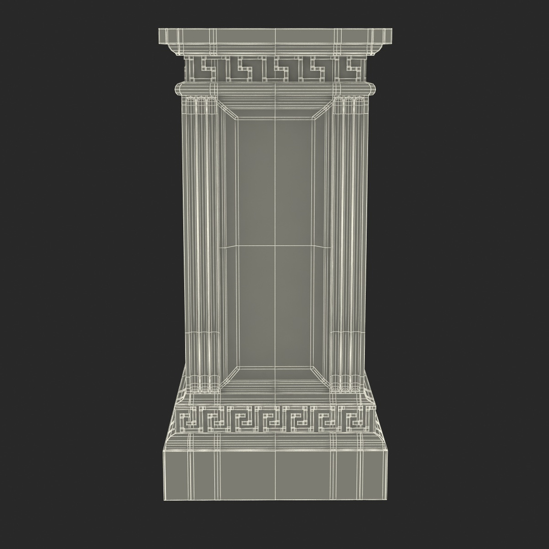 3d Column Base Greco Roman