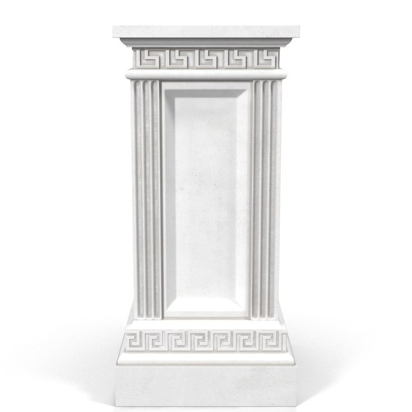 3d column base greco roman