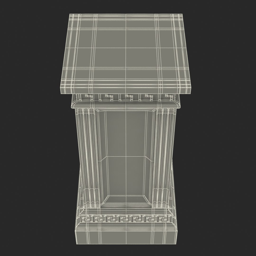 3d Column Base Greco Roman