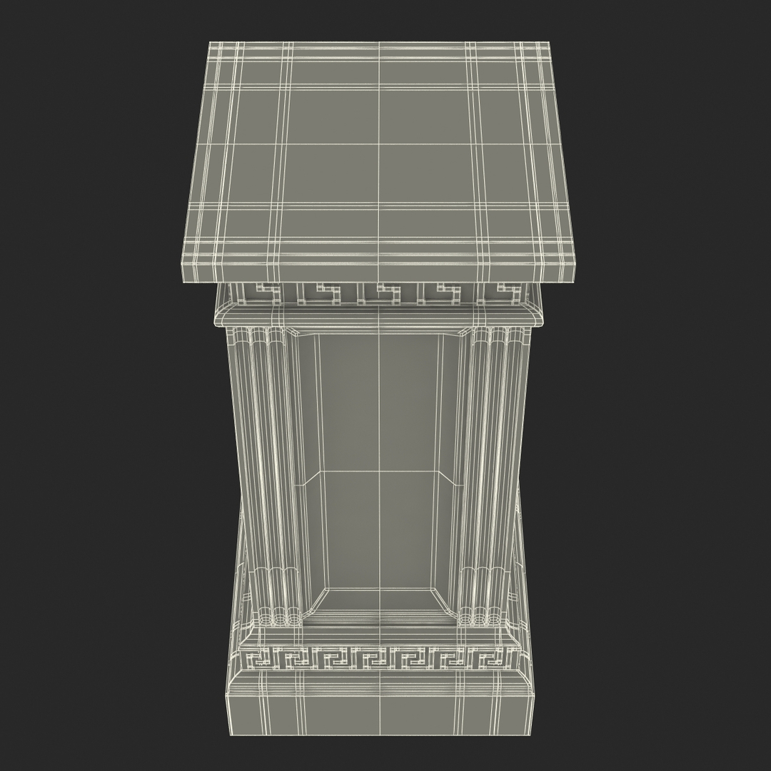 3d column base greco roman