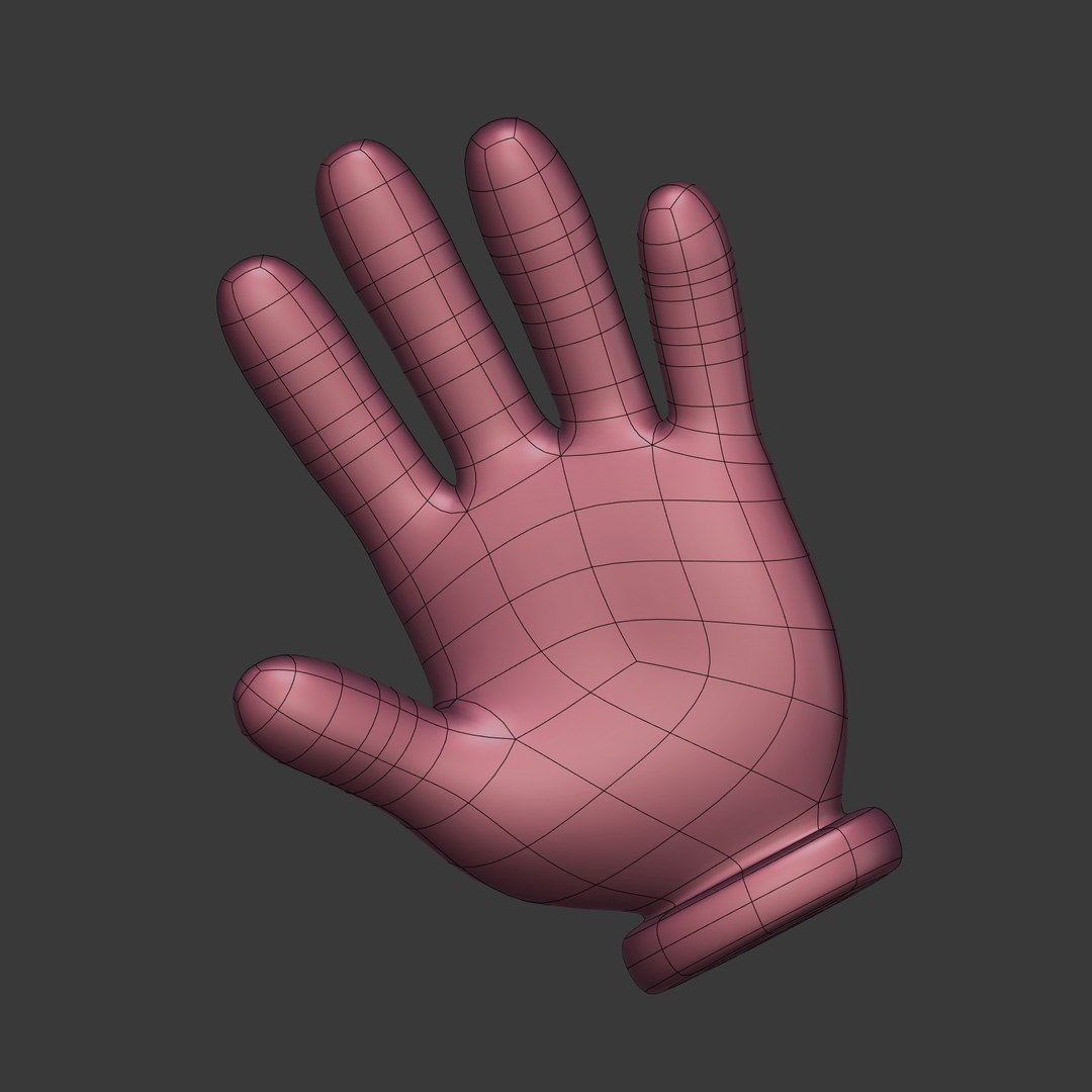 3D cartoon hand model - TurboSquid 1294184